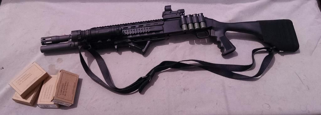 Mossberg 930 Rhino Rail, Bobcat Bottom Rail and Pistol grip stockl ...